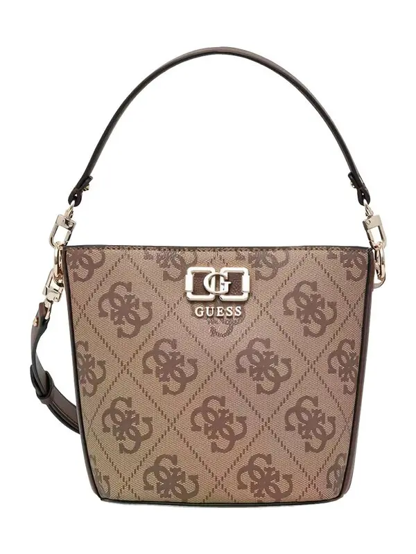 Guess Monogram Bucket Bag - Neutrals