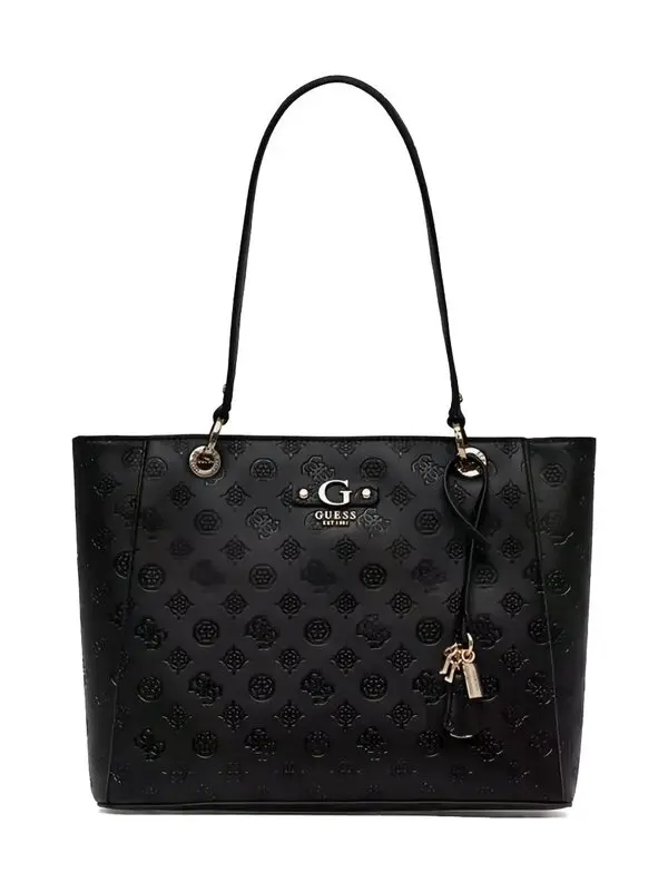 Guess Patterned Tote Bag - Black