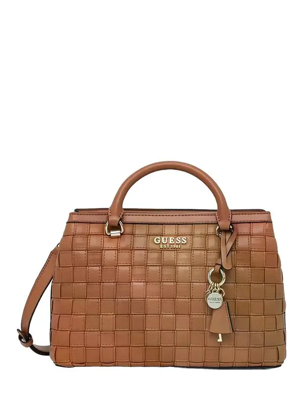 Guess Interwoven Tote Bag - Brown