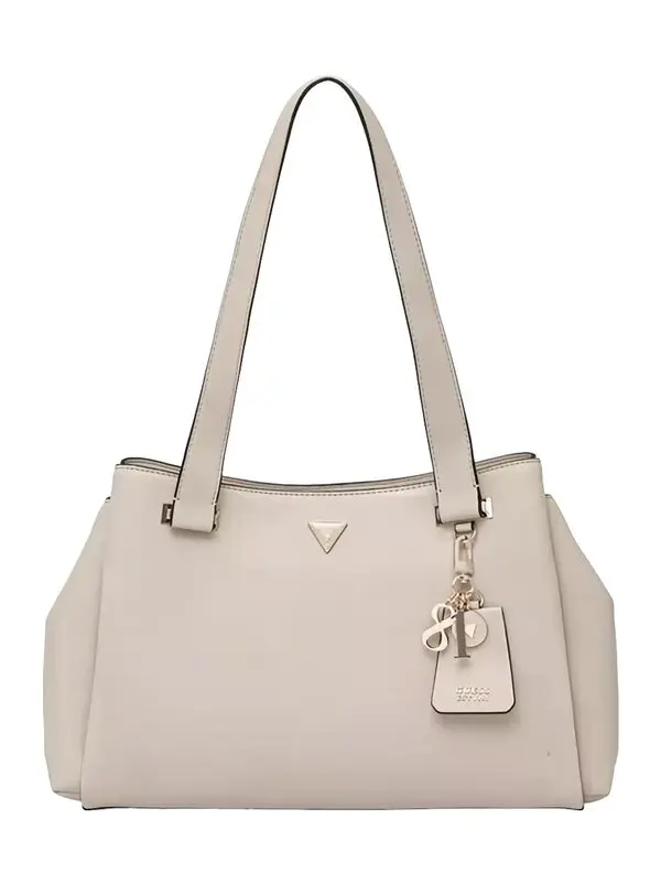 Guess Evie Charm Detail Handbag - Neutrals