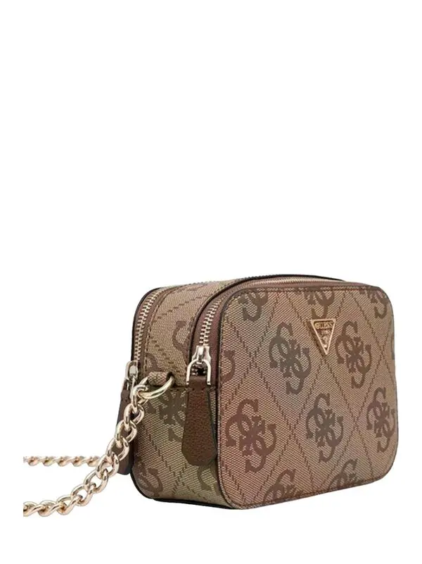 Guess Logo-print Cross Body Bag - Neutrals
