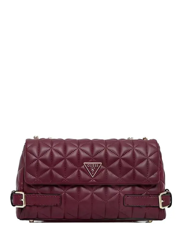 Guess Quilted Cross Body Bag - Red