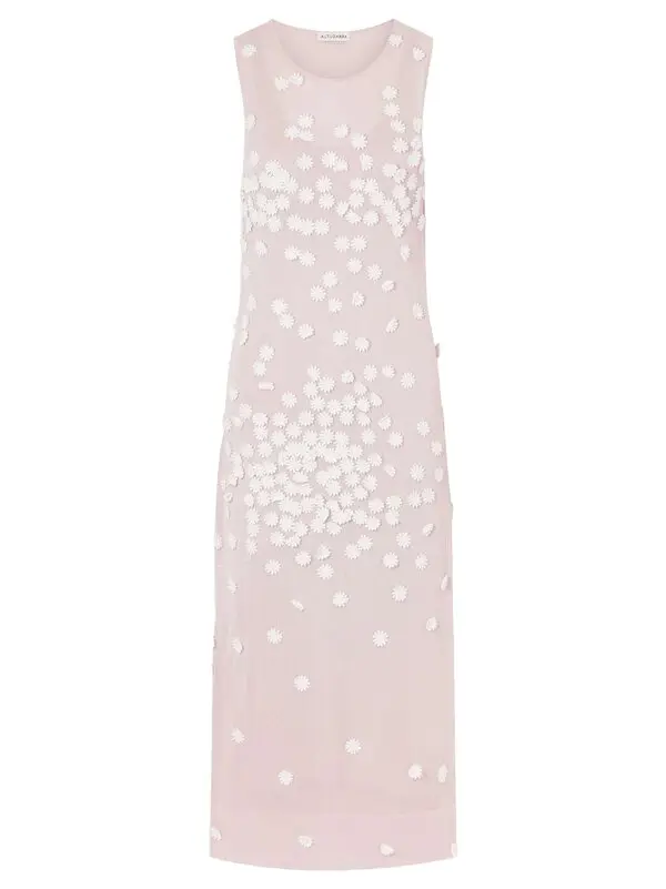 Altuzarra Nelly Embellished Maxi Dress - Blush