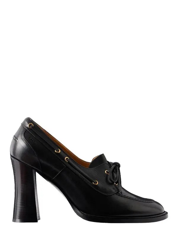 Bally Saule Leather Pumps - Black