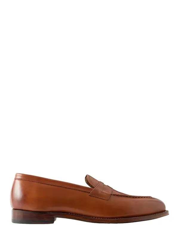 Grenson Lloyd Leather Penny Loafers - Brown