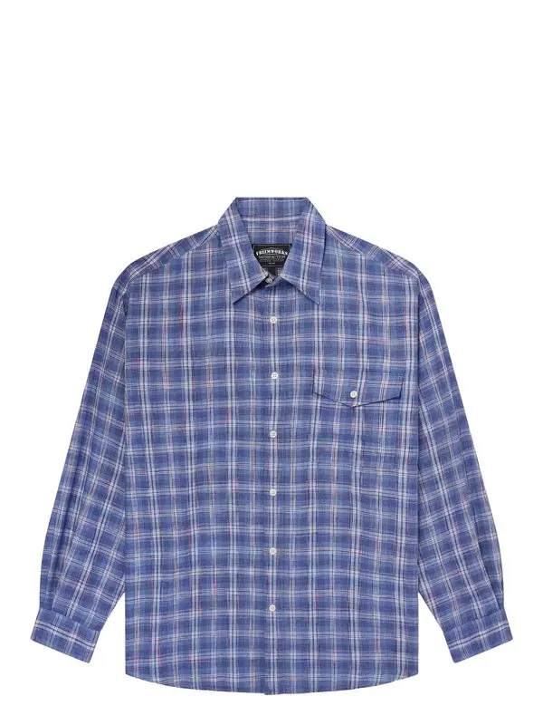 FRIZMWORKS Checked Woven Shirt - Blue