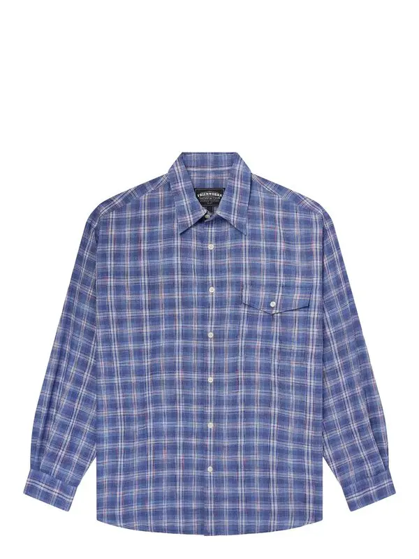 FRIZMWORKS Checked Woven Shirt - Blue
