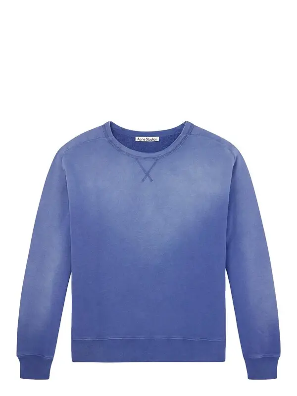 Acne Studios Cotton-jersey Sweatshirt - Blue