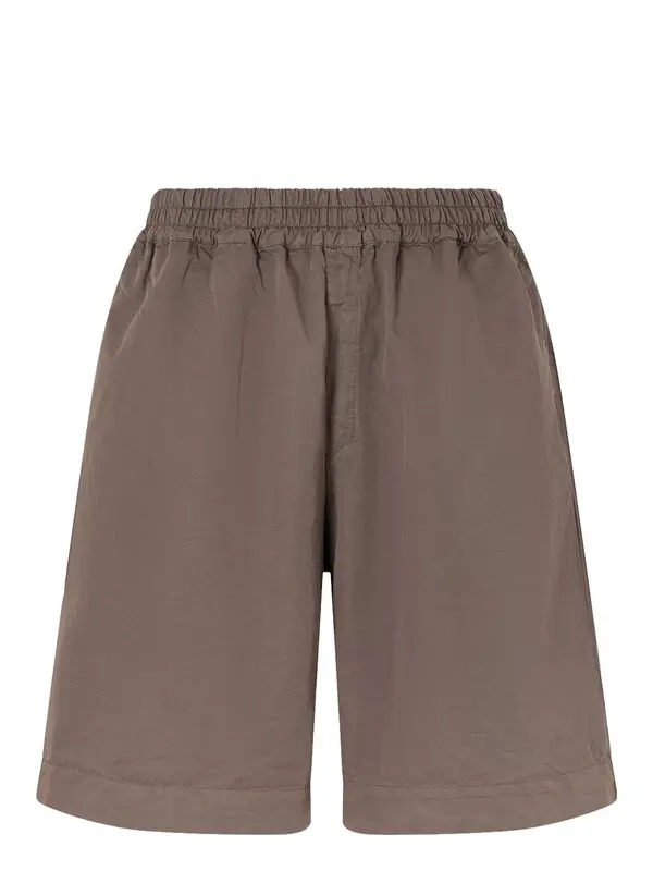 A KIND OF GUISE Saleh Straight-leg Cotton And Linen-blend Drawstring Shorts - Brown