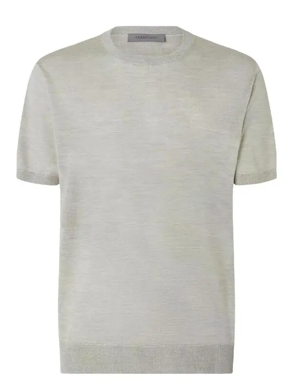 Corneliani Short-sleeve Knitted T-shirt - Grey