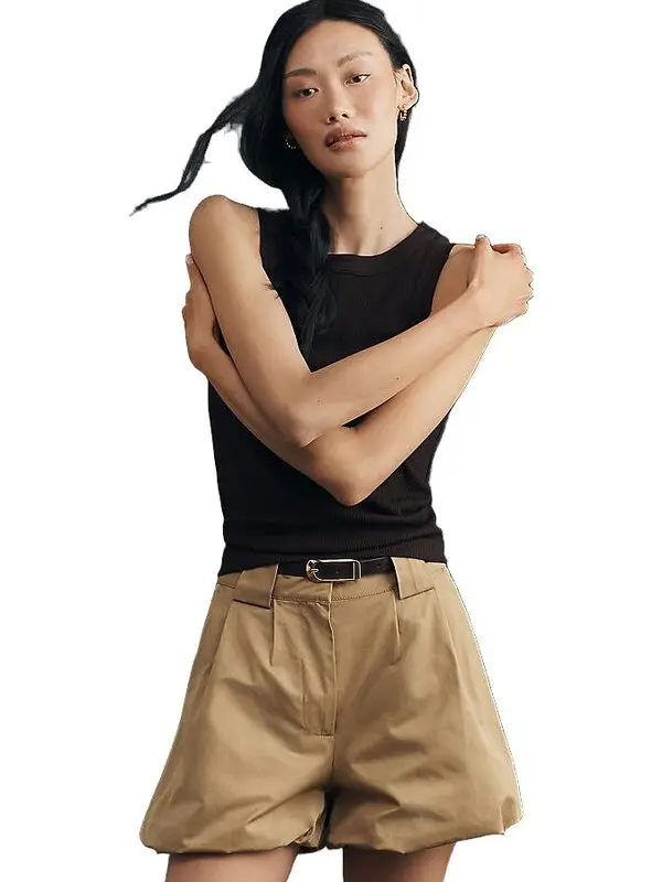 HOSBJERG Cecile Balloon Shorts - Sand