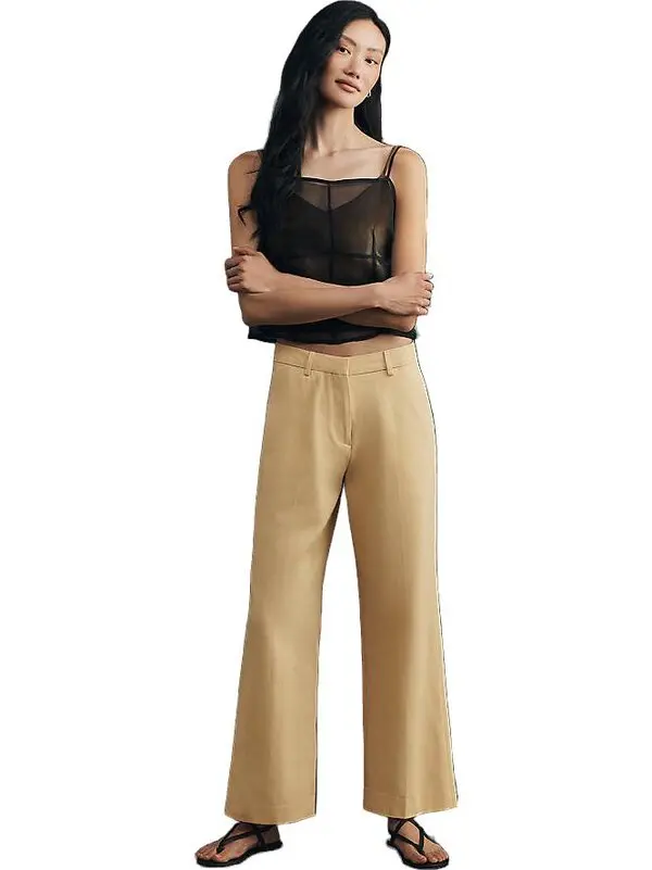 Scotch & Soda Edie High-rise Pants - Parsnip