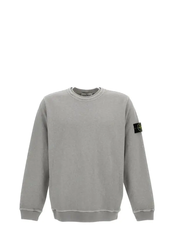 Stone Island Cotton Crewneck Sweatshirt - Grey