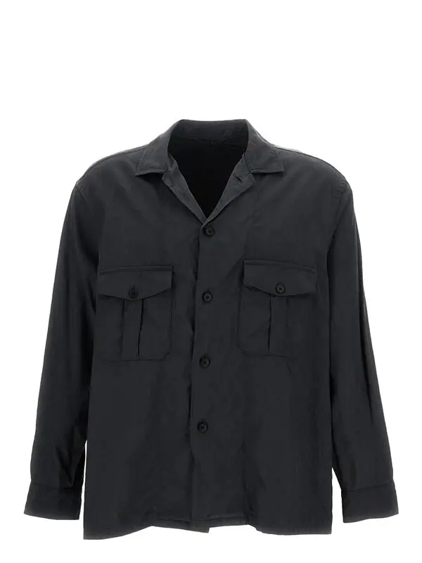 KAPTAIN SUNSHINE Silk Shirt - Black