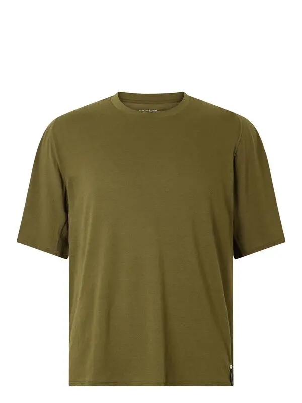 PORTAL Drift Merino Wool-blend Jersey T-shirt - Green