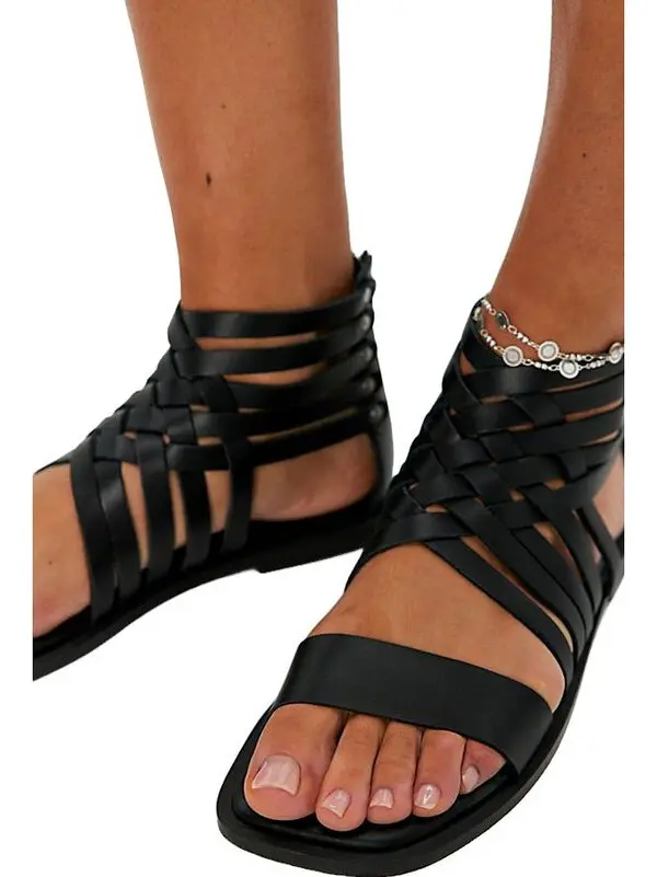 BRONX Levi Gladiator Sandals - Black