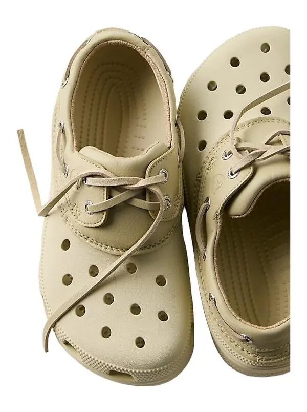CROCS Classic Boat Shoes - Bone Moth