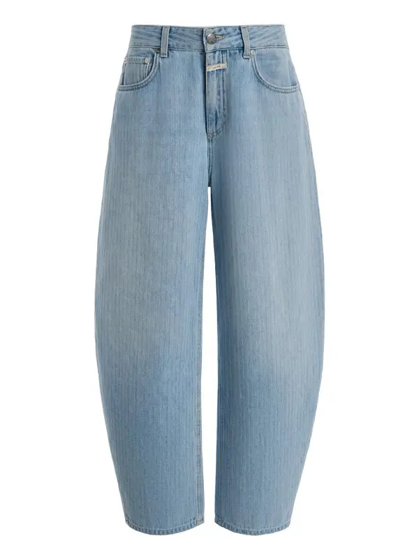 Closed Jazzie Rigid Barrel-leg Jeans - Light Wash