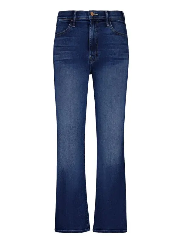 MOTHER The Hustler Ankle Bootcut Jeans - Blue