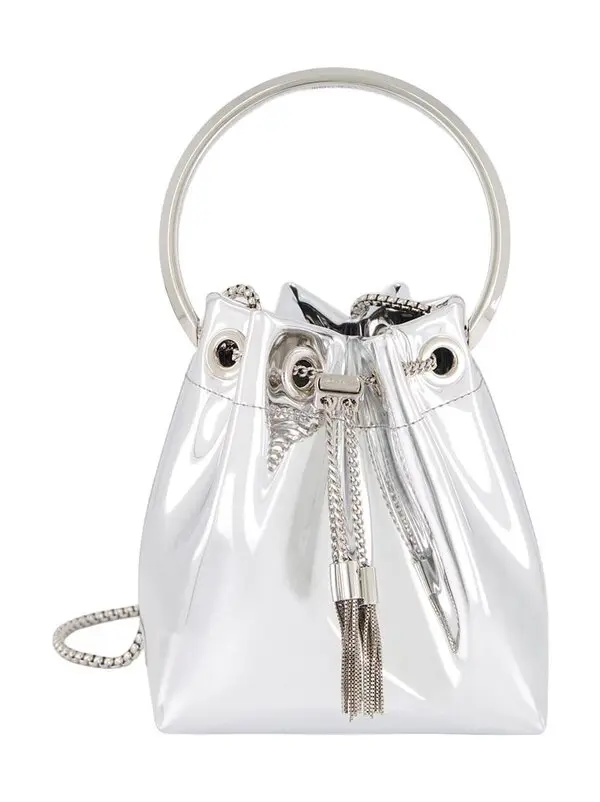 JIMMY CHOO Bon Bon Mirror Mini Bag - Silver