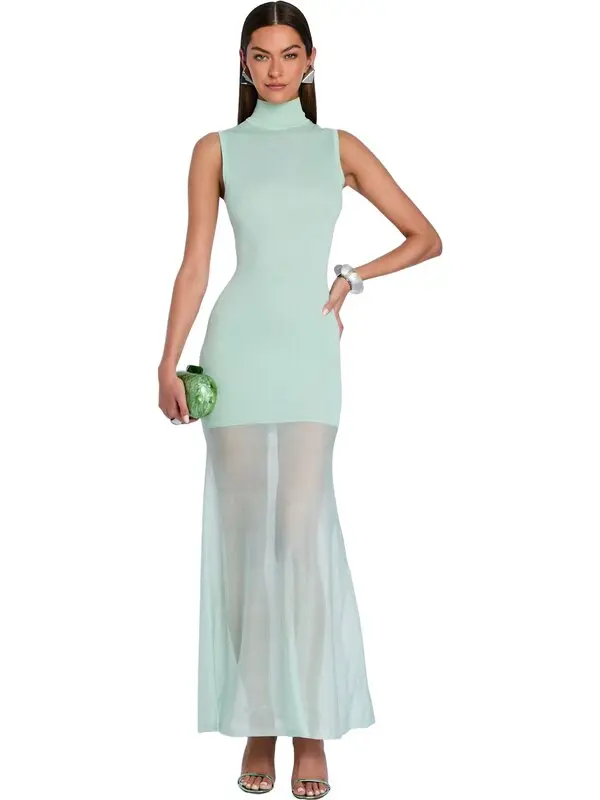 SEROYA Amine Knit Maxi Dress - Spearmint