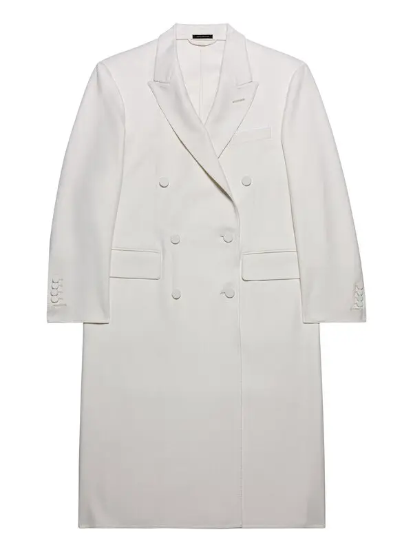 TOM FORD Oversized Cashmere Overcoat - Off-white
