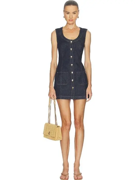 FRAME The Patch Pocket Dress - Blue