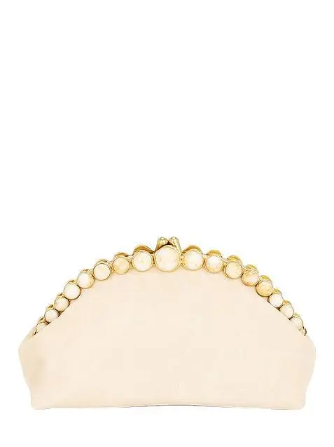 Cult Gaia Una Clutch - Beige