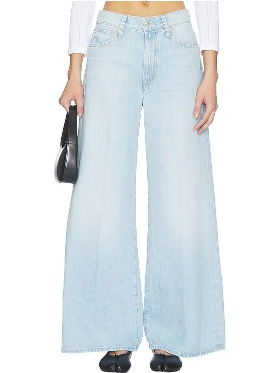 MOTHER The Ditcher Roller Zip Skimp Jeans - Blue