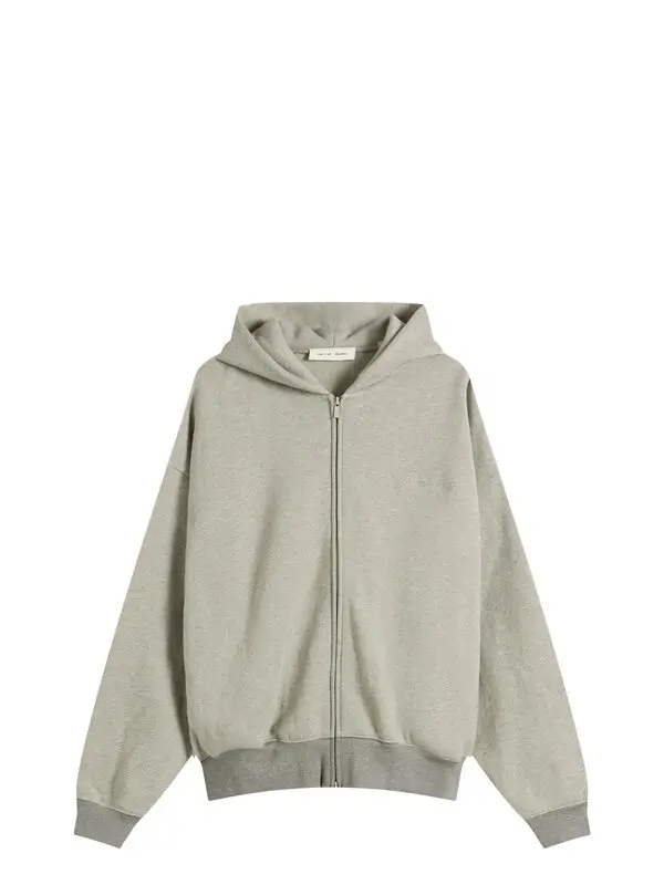 Fear Of God Signature Classic Zip Hoodie - Concrete Heather
