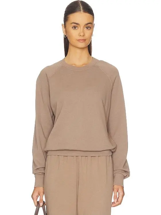 PERFECTWHITETEE Perfectwhite Tee French Terry Sweatshirt - Brown