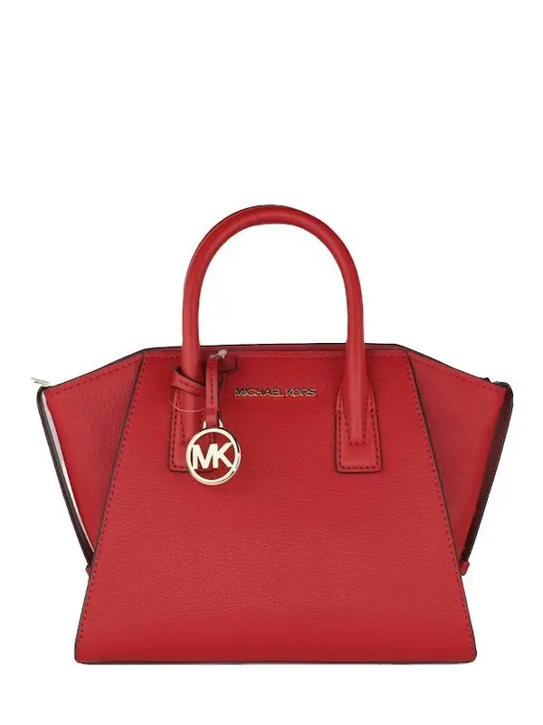 Michael Kors Avril Topzip Satchel Bag - Flame Red