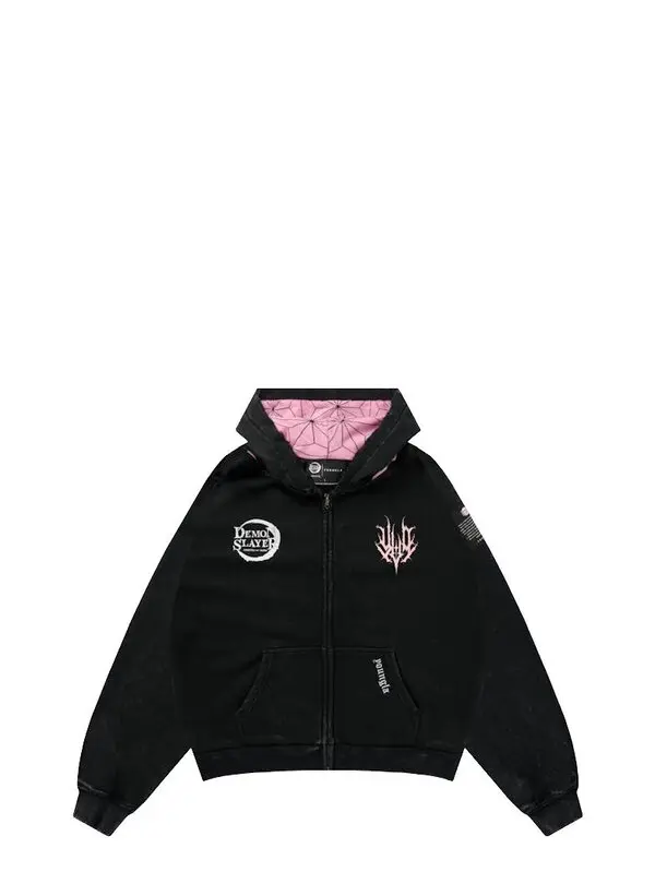 YOUNGLA X Demon Slayer: Kimetsu No Yaiba Zip Up Hoodie - Nezuko