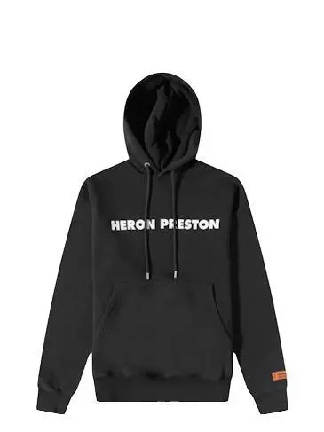 Heron Preston Logo Graphic Hoodie - Black