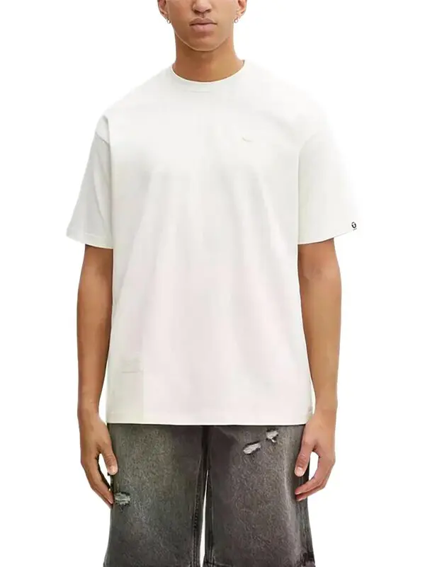 AAPE BY *A BATHING APE Logo Crew Neck T-shirt - Neutrals