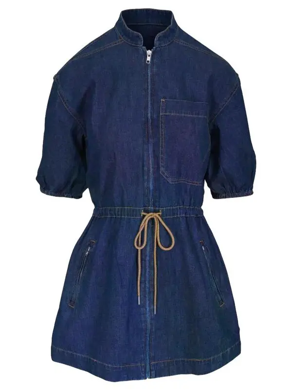 Veronica Beard Akerman Mini Dress - Blue