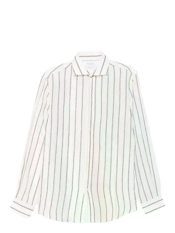 Brunello Cucinelli Striped Shirt - Neutrals