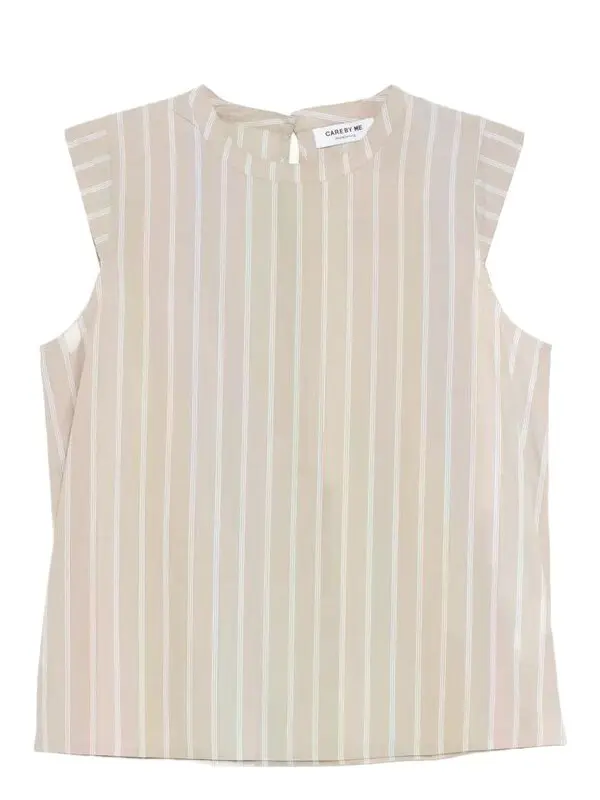 CARE BY ME Striped Top - Neutrals