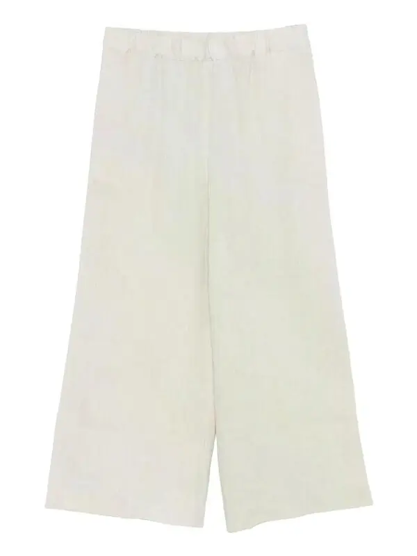 Antonelli Firenze Elasticated Wide-leg Trousers - Neutrals