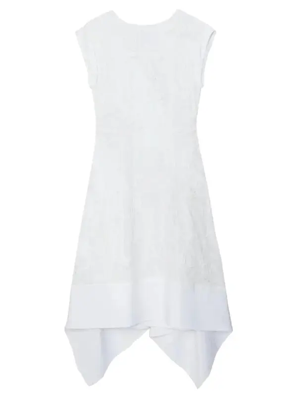 3.1 Phillip Lim Floral Appliqué Bow Midi Dress - White