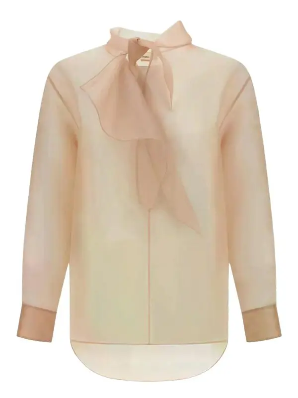 Herno Pussy-bow Collar Blouse - Pink