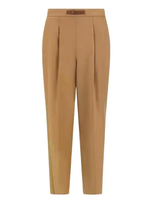 Herno Pleated Trousers - Brown