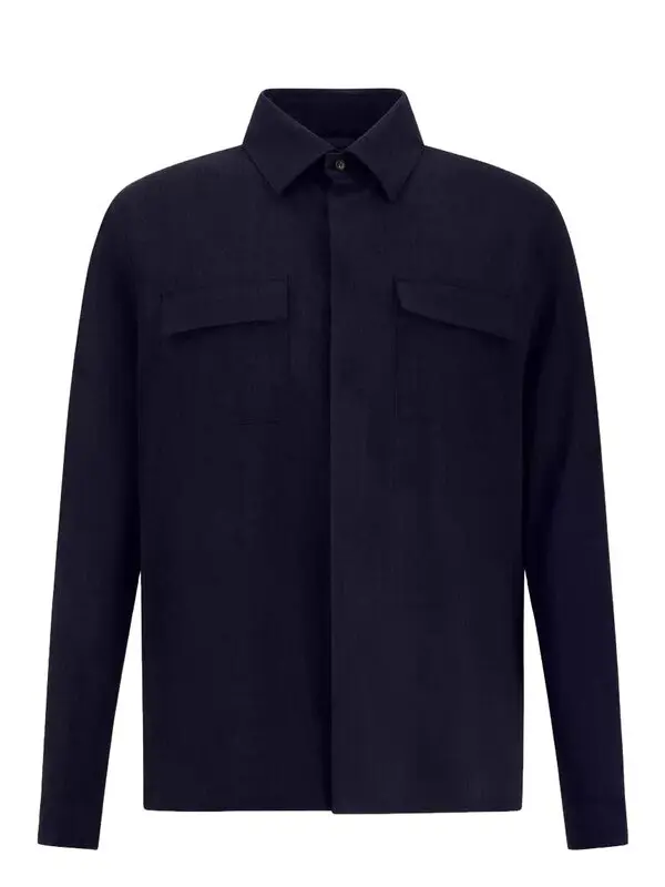 Herno Flap-pocket Shirt - Blue