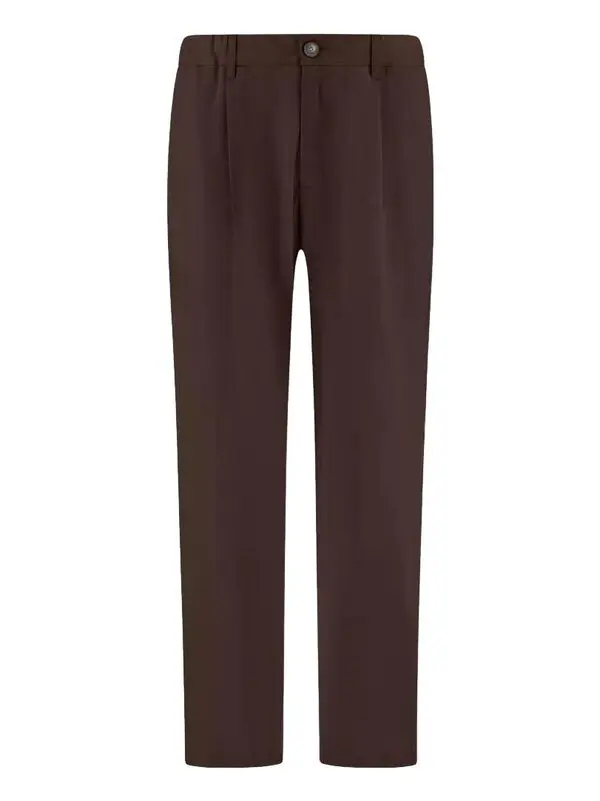 Herno Pleated Trousers - Brown
