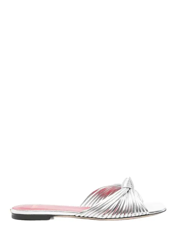 Valentino Garavani Knotted Sandals - Silver