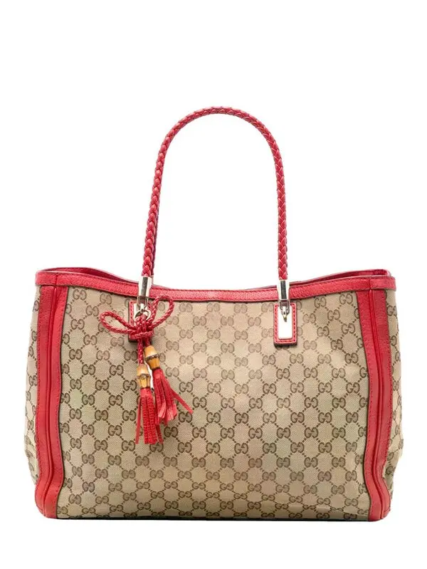 Gucci Medium Gg Canvas Bella Tote - Neutrals