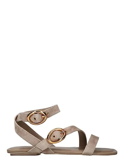 Steve Madden Karmin Suede Sandals - Taupe