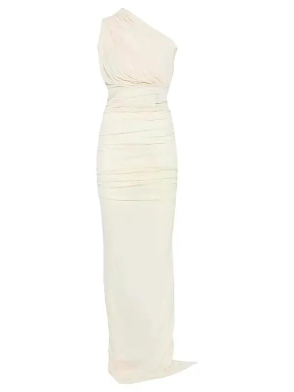 Rick Owens Avra One-shoulder Maxi Dress - Neutrals