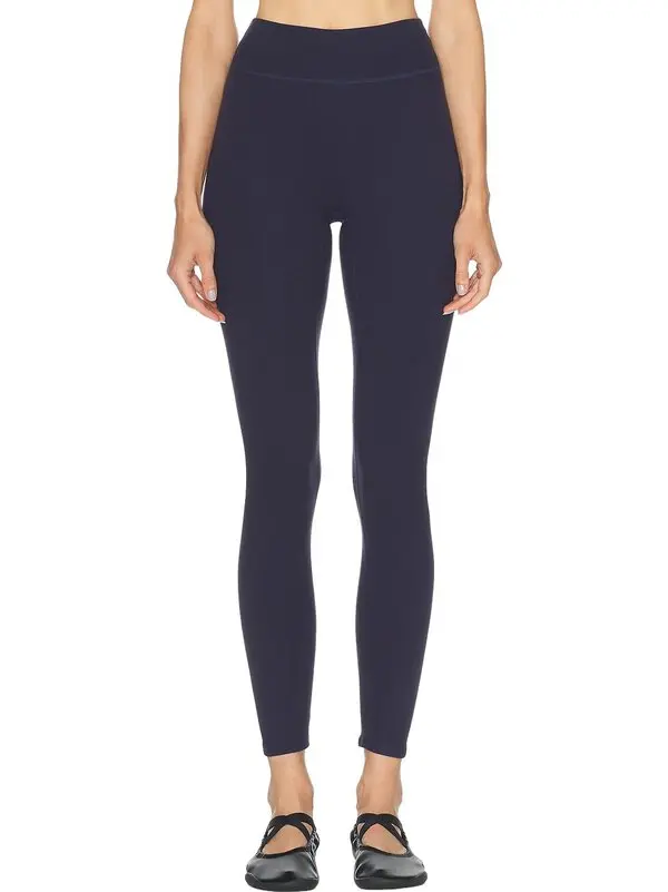 437 The Essentials Legging - Navy & Cream