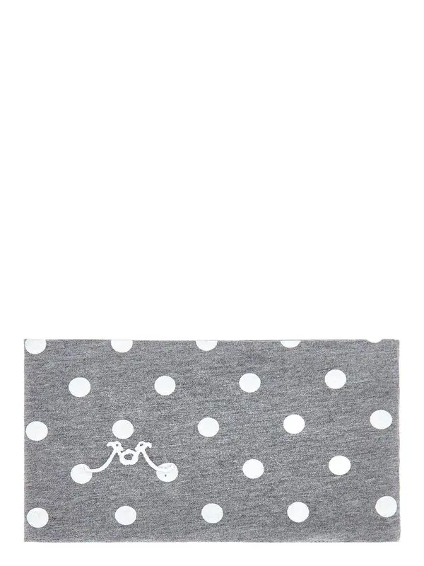 ROWEN ROSE Headband - Grey Polka Dots